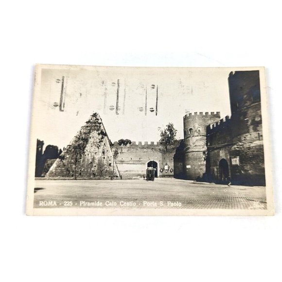 Vintage | Office | Vintage Postcard Rome Italy Pyramid Of Caius Cestius ...